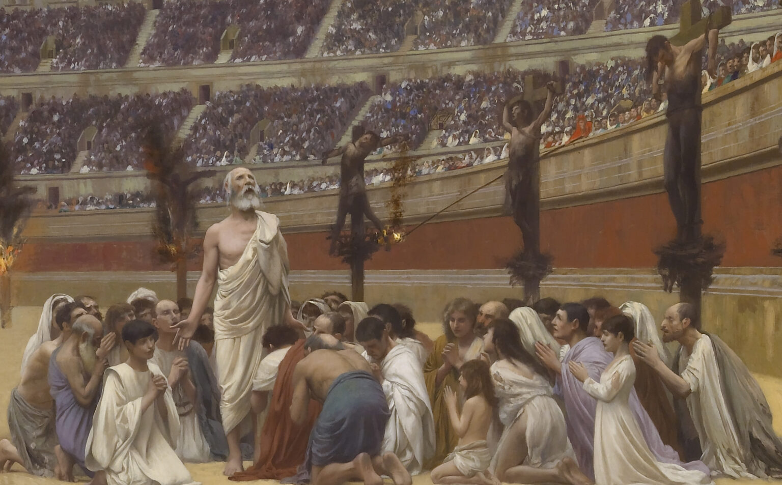 The Christian Martyrs’ Last Prayer and The Retreating Lions by Jean ...